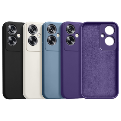 适用OPPOA2纯色液态硅胶手机壳