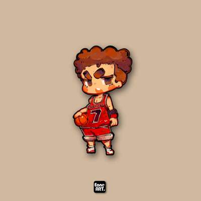 灌篮高手宫城良田反光室内外贴纸