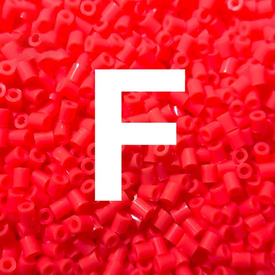 拼豆2.6mmE色系25色红色补充包融合豆290色1000粒袋装mard同款