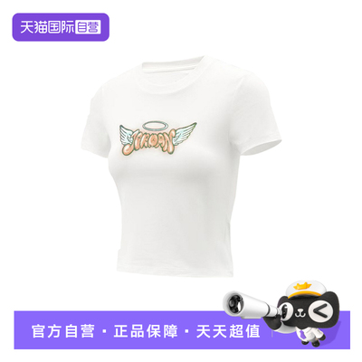 【自营】NIKE耐克女子短款修身舒适印花运动短袖T恤 IM7149-100