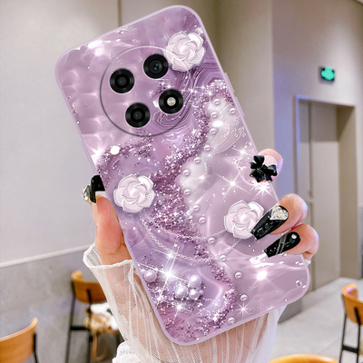 珍珠链条适用oppoa5pro手机壳新款a5保护套a3i/a3活力版plus/5G磨砂a2pro/a1pro/a97/a57女款a55/a54全包边