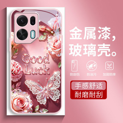 适用OPPOK13Turbopro手机壳K12s保护套OPPOK12X新款OPPOK11花朵蝴蝶全包opopk10X防摔oppok9s外壳opk男女