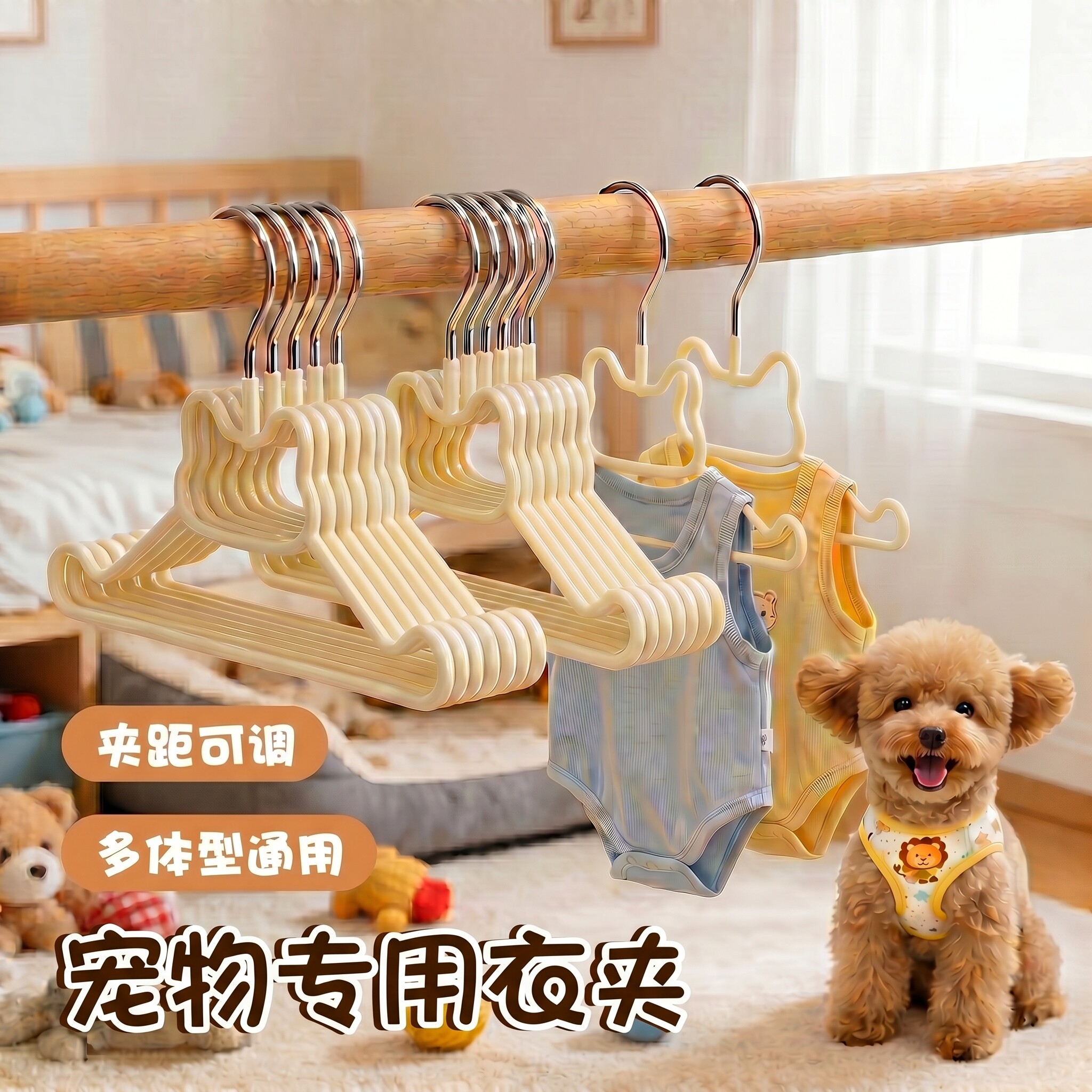 宠物衣架狗狗小狗猫咪专用衣柜迷你衣服宠物店儿童婴儿衣挂小衣架
