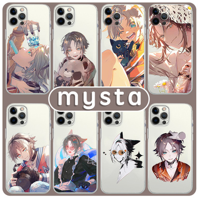 mysta手机壳苹果14华为mate40虚拟Luxiem主播iPhone13Promax彩虹社NIJISANJI周边OPPO动漫vivo12小米11适用x