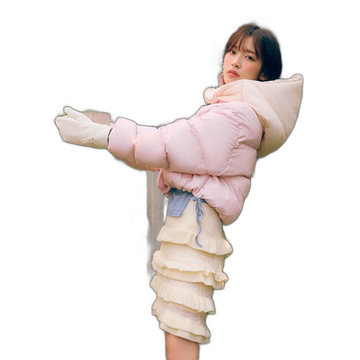 韩国直邮margarin fingers韩版少女小清新甜美自然气质棉服303294