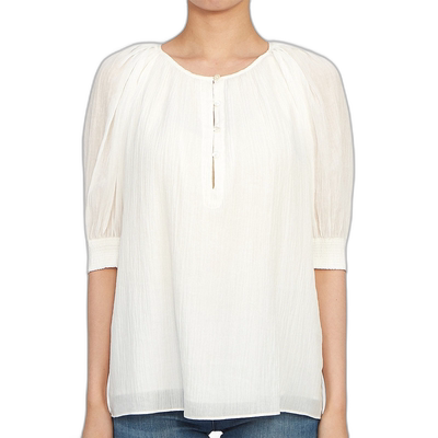 1h可退 韩国直邮VANESSA BRUNO 3EVA25 V09222 001 女士 罩衫