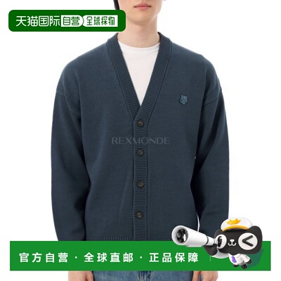 韩国直邮MAISON KITSUNE 粗体狐狸头贴片舒适开衫(OM00502KT1099-