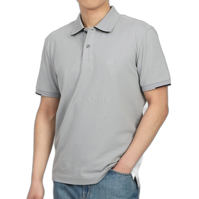 韩国直邮COMPANY  Metropolis系列短袖Polo衫弹力珠地布徽章装饰