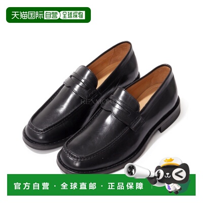 韩国直邮OUR LEGACY 轻便乐福鞋，真皮染色黑色皮革（A2267LT）
