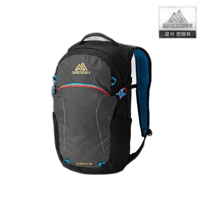 韩国直邮Gregory格里高利户外运动包NANO18 - TECHNO BLACK双肩包