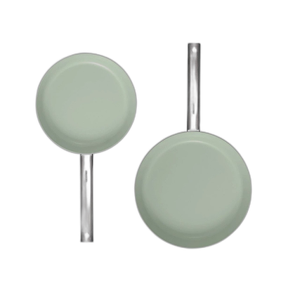 韩国直邮Edelkochen不锈钢陶瓷涂层不易粘平底锅炒锅煎锅2件