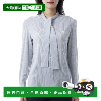 韩国直邮CELINE LAVALLIERE MIA 条纹真丝衬衫 (RC02E0729 CAZ9)