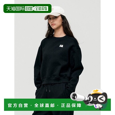 韩国直邮GOALSTUDIO WS 必备运动衫-黑色拉绒卫衣