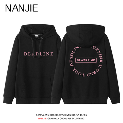 Blackpink周边连帽卫衣男女LISA朴彩英应援服DEADLINE金智秀秋冬