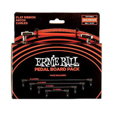 【日本直邮】Ernie Ball厄尼鲍尔 平带插线电缆6404 红 踏板 多种