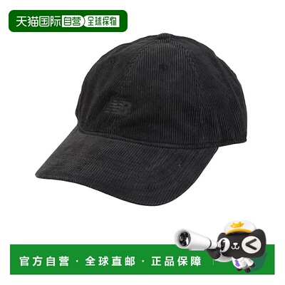 日本直邮NEW BALANCE 6面板水洗斜纹布帽 LAH43005BK 均码 [95239