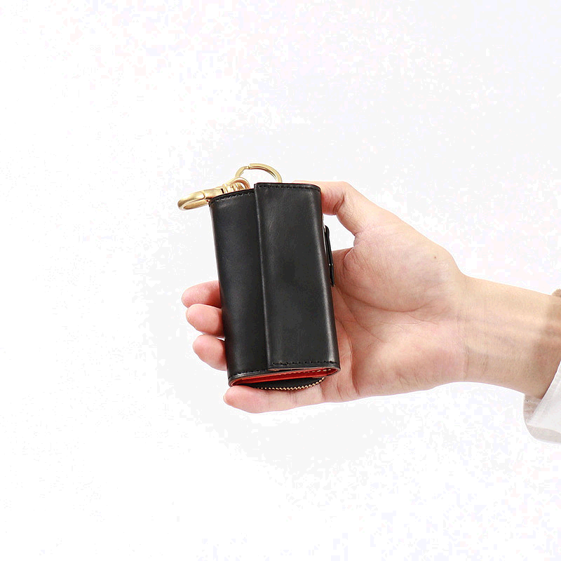 日本直邮 NELD CHROMEXCEL 钥匙扣零钱卡 HOR WEEN 牛皮防水小型