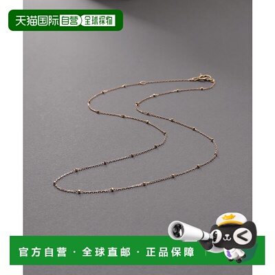 1h可退 日本直邮COCOSHNIK 女士K10黄金细链项链 76731388999909