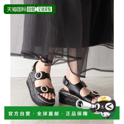 日本直邮RANDA 视觉×绗缝运动凉鞋 RA041BW14211厚底