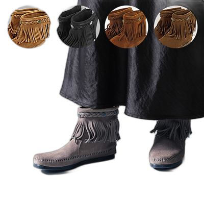 日本直邮 MINNETONKA Minnetonka 高帮后拉链靴子 高帮后拉链短靴