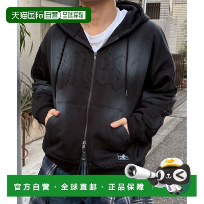 1h可退 日本直邮KANGOL男女同款加绒宽松双拉链连帽卫衣 营造感喷