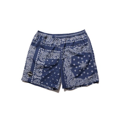 日本直邮F.C.Real Bristol 男女同款 班丹纳印花尼龙易穿短裤 FCR