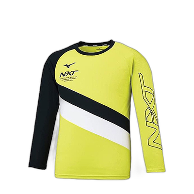 【日本直邮】Mizuno美津浓N-XT长袖运动服L亮黄/黑色 32JA1740