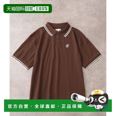 日本直邮KANGOL 男女同款 半袖 Polo 衫 胸前刺绣 logo GR26EF045