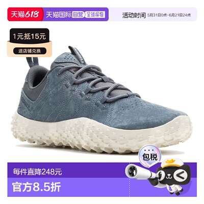 日本直邮Merrell 户外城镇低帮鞋 Wrapt J007173 石板色徒步