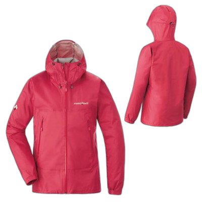 1h可退 日本直邮Montbell 雨衣追踪者夹克 女士户外防风防水外套