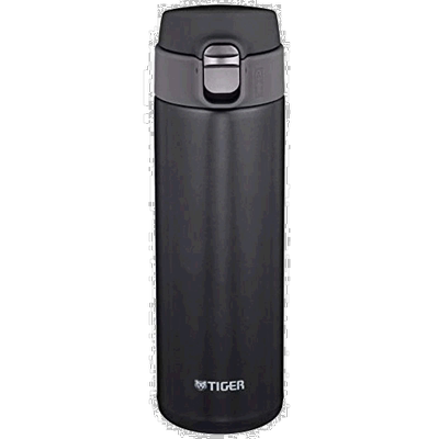 【日本直邮】TIGER不锈钢水杯480ml SAHARA一键式轻量 黑MMJ-A482