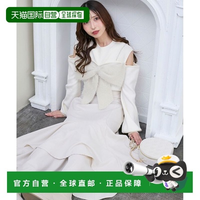 1h可退 日本直邮MAJESTIC LEGON 女装宽松半高领针织衫 大蝴蝶结