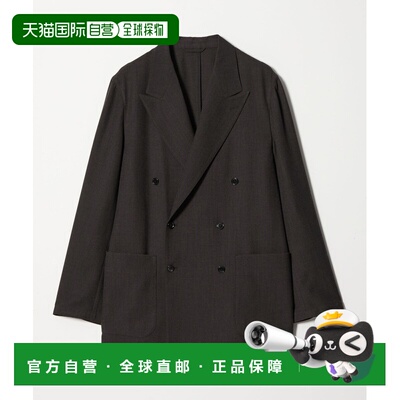 1h可退 日本直邮Steven Alan 男士 亚麻混纺双排扣6粒扣修身西装