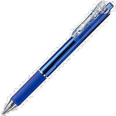 【日本直邮】Pentel派通 油性圆珠笔Feel 0.7 BXB117-C 透明蓝 10