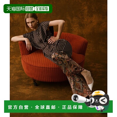 1h可退 日本直邮Loulou Willoughby女装 Paisley Dot印花一体裤