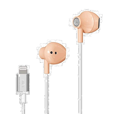 【日本直邮】radius  iPhone用有线入耳式耳机 HP-NEL12P (粉色)