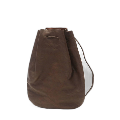 日本直邮arts&crafts 单肩包马皮水滴形包 M 抽绳单肩包 斜挎抽绳