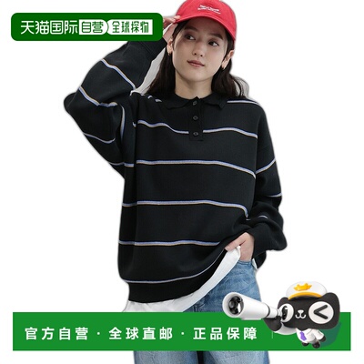 1h可退 日本直邮RAGEBLUE 女士条纹针织衫Polo衫 286358