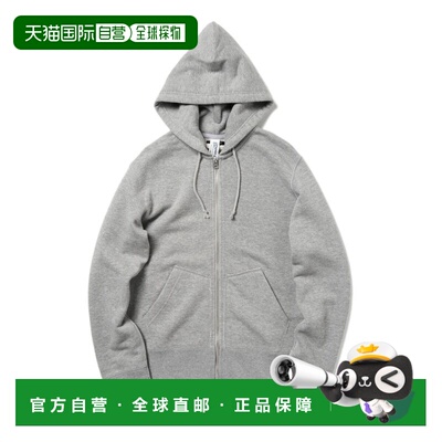 日本直邮LOOPWHEELER 特别版修身拉链连帽卫衣帽衫