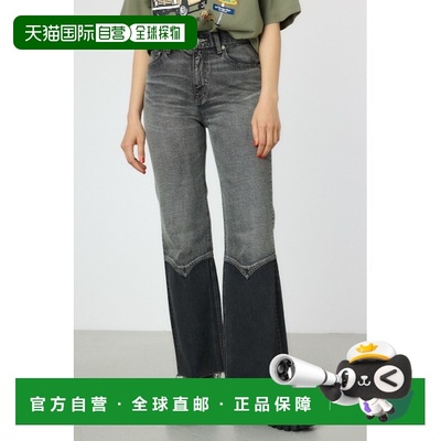 1h可退 日本直邮RODEO CROWNS 女士西部风拼接牛仔裤 420ISD11147