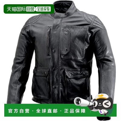 【日本直邮】Daytona 春秋男士真皮蜡质骑行夹克 DL-501 黑