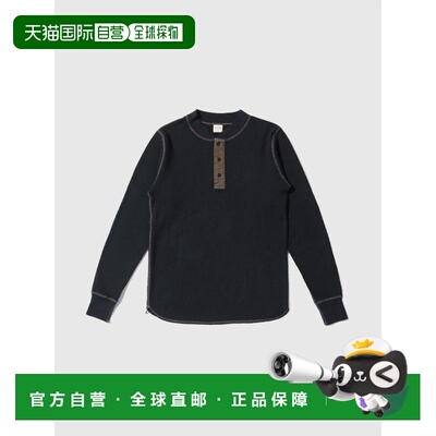 日本直邮BUZZ RICKSON'S 保暖亨利领长袖T恤男女通用时尚简约纯色