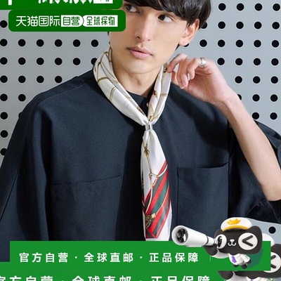 1h可退 日本直邮Rocky Monroe 围巾带环 大尺寸全印花围巾配饰