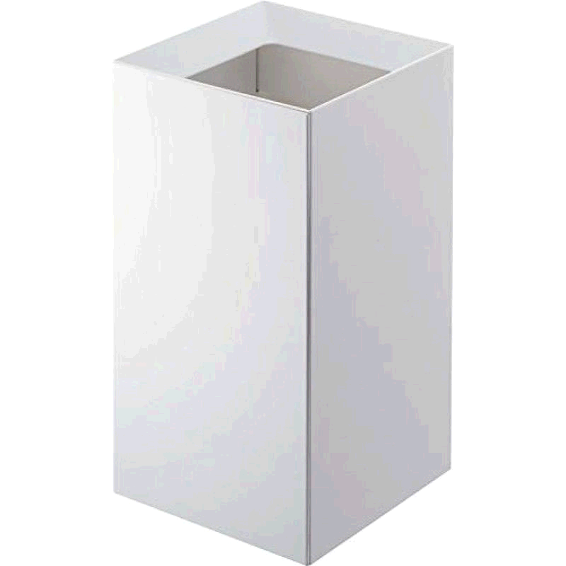 【日本直邮】山崎实业 无盖垃圾桶 白色 约18X18X33cm tower 4492