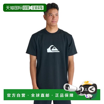 日本直邮Quiksilver COMP LOGO 短袖防晒冲浪T恤 速干