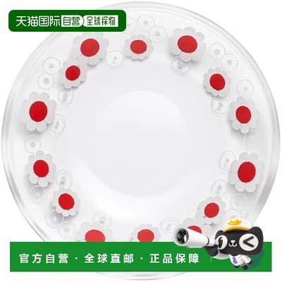 【日本直邮】ADERIA 阿德里亚 复古盘子 120朵花旋转玻璃盘可爱碗