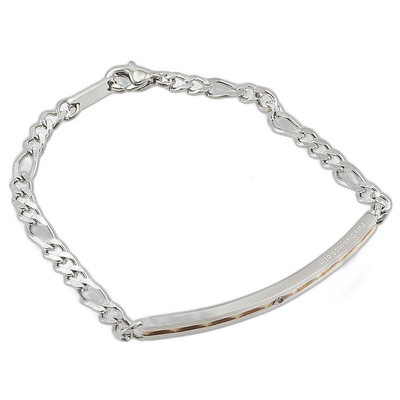 日本直邮Pure PURE 手链 不锈钢 316L BL D0.01ct 17cm PMS-309