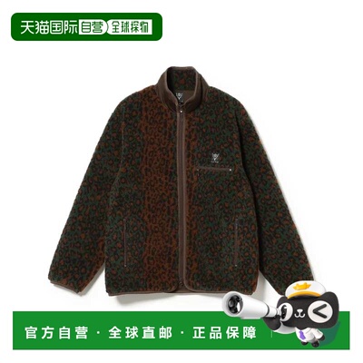 日本直邮SOUTH2 WEST8 男装 豹纹提花抓绒夹克拼【付后1h可退】
