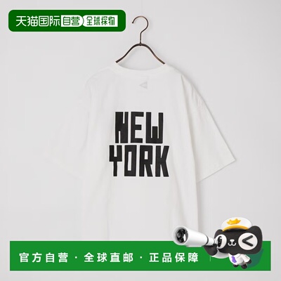 日本直邮FUNG 女装 纯棉 oversize 剪裁下摆印花T恤 NY-FB