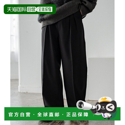 日本直邮Rocky Monroe男女同款半宽版双褶直筒西裤 15248直筒裤